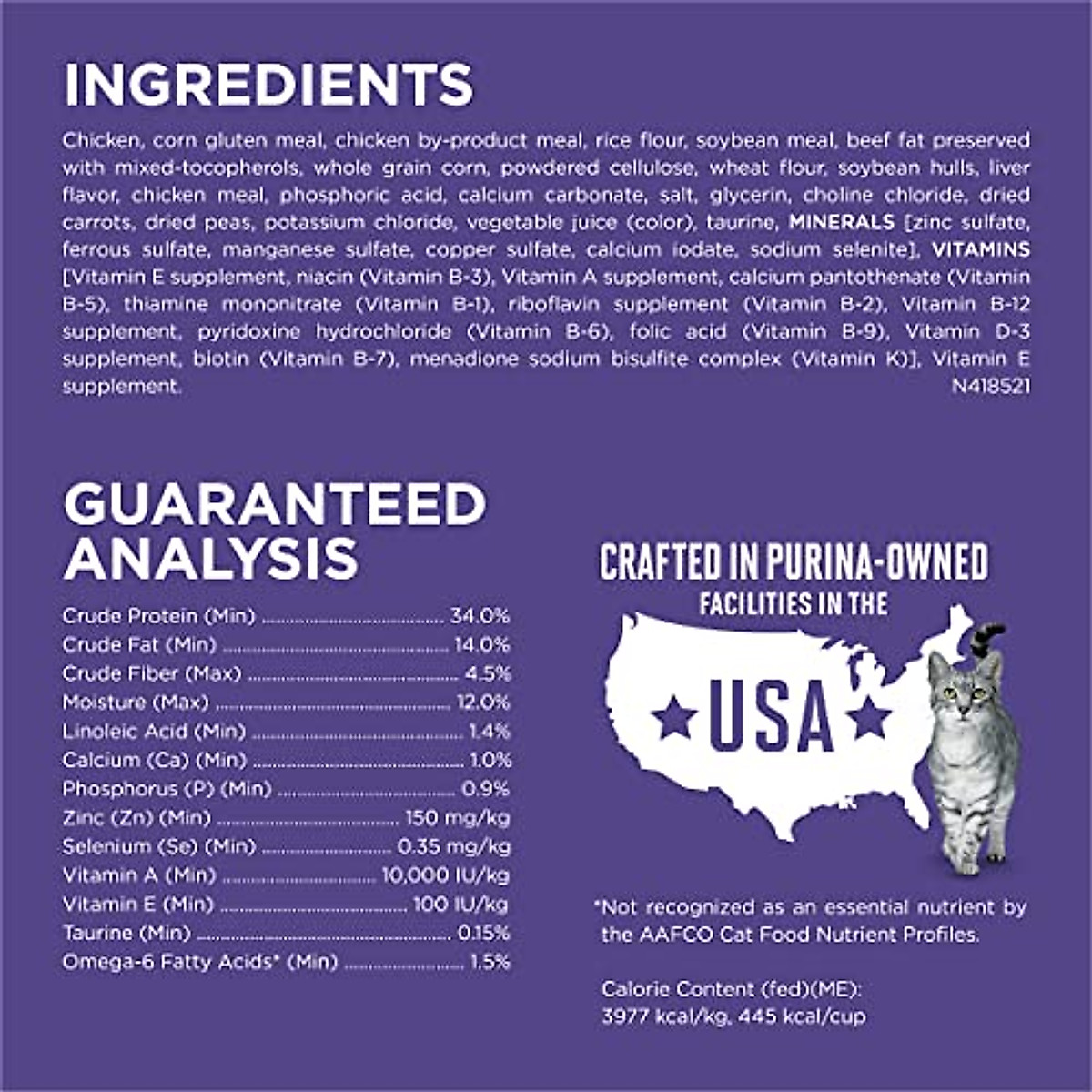 Purina ONE Natural Cat Food for Hairball Control, +PLUS Hairball Formula - 16 lb. Bag