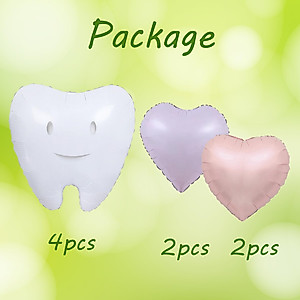 Tooth Balloon Dental Graduation Party Decoration Teeth Mylar Balloon Dental School Party Supplies