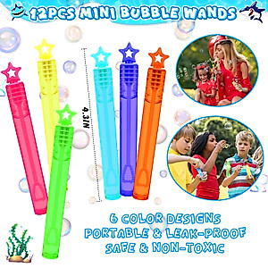 ESAG 110Pcs Shark Party Favors Birthday Supplies, Straws Bubble Wands Slap Bracelet Keychain Tattoo Sticker Toy Gift Baby Kids Boys Shark Valentines Goodie Bag Stuffer Ocean Under the Sea Party Favors