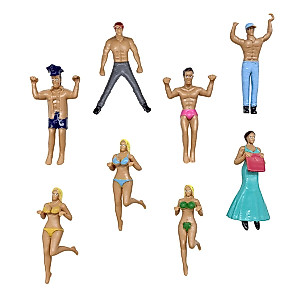 Gadpiparty Wine Glass Charms Drink Markers 16 pcs Buddies Cocktail drinking buddies glass markers miniature people figures drink buddies Wine Glass Markers Glass Drink Markers