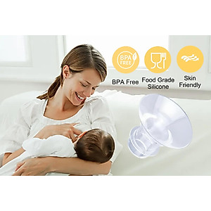 6pc Flange Inserts 17/19/21mm for Momcozy S9 Pro Hands Free Breast Pump,Compatible with S9/S10/S12 Wearable Breast Pump.Suitable for Medela,Spectra Shields/Flanges,Reduce 24mm to Correct Size,2pc/Each