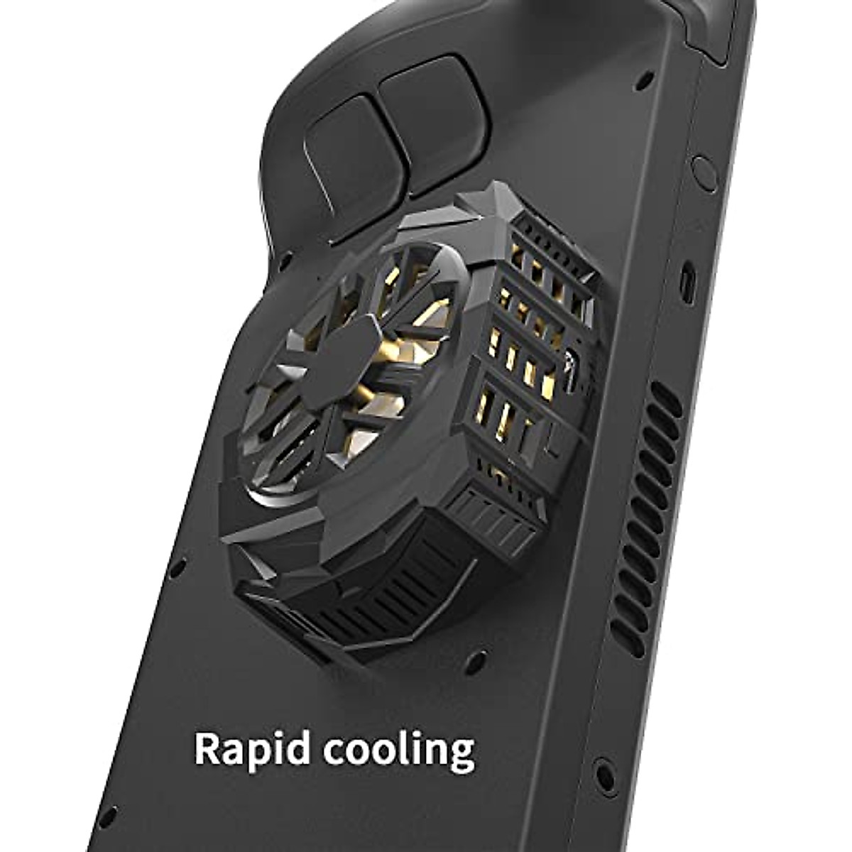 YIGORN Steam Deck Fan Cooler,Steam Deck Heatsink,Valve Steam Deck Radiator Upgrade,Cooling Stand Dock,Advanced Accessories Smartphone/Pad/Nintendo Switch Semiconductor Cooling Technology