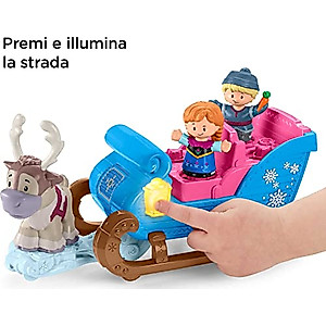 Disney Frozen Kristoff's Sleigh by Little People, Figure and Vehicle Set [Amazon Exclusive]