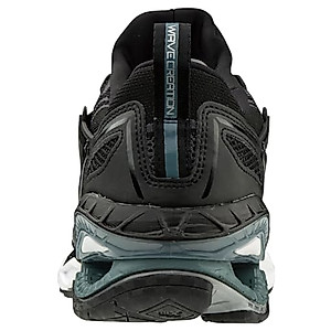 Mizuno Men's Wave Creation 20 Knit Running Shoe, Black-Stormy Weather, 8