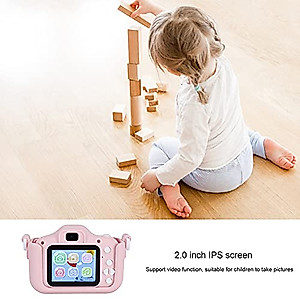 FASJ Shooting Camera, 40MP Kids Camera Intelligent Focusfree for Photography for Birthday Gift(Pink cat)
