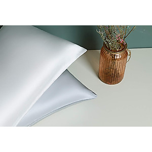 MEILIS 100% Mulberry Toddler Silk Pillow Cases for Kids Solid Printed Hypoallergenic Pillowcase for Kindergarten(14x20inch)