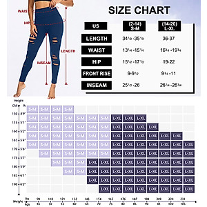 MOREFEEL Leggings for Women Ripped Leggings High Waist Cutout Tummy Control Workout Black Soft Yoga Pants