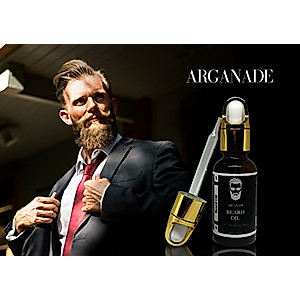 Arganade Premium Beard Oil - Leave-in Conditioner & Softener - Beard Growth Stimulating Oil (Bay Rum)
