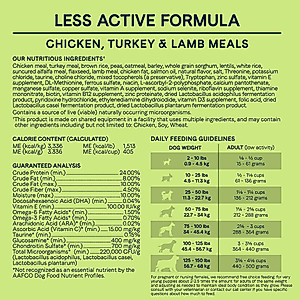 Canidae All Life Stages Dry Dog Food, Less Active Formula with Chicken, Turkey & Lamb, 5 lbs.