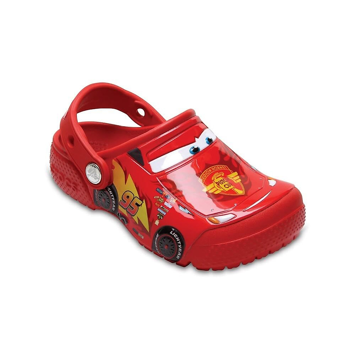 Crocs Kids' funlab Cars K Clog, Flame, 12 M US Little Kid