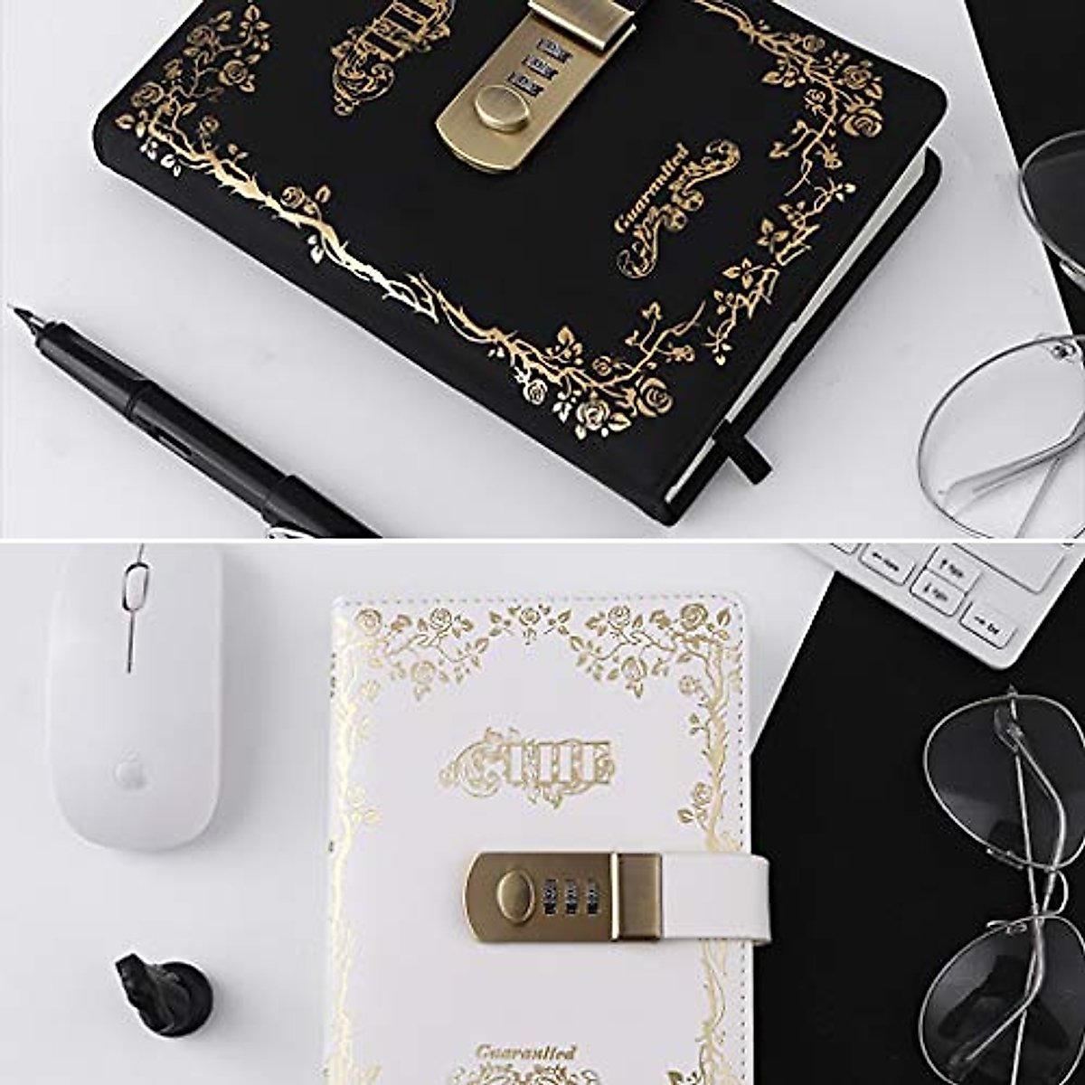 wyh Composition Classic Lined Notebook Digital Password Notebook Hardcover Writing Journal with Lined Pages，Notebook for Work Student A5 Journal (Color : Blue)