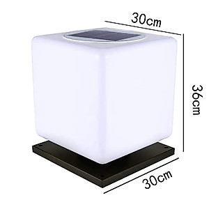 KLFJFD Solar Lights Outdoor, Solar Column Headlights,Waterproof Rainproof Gate Patio Table Lamp Lantern,for Home Garden etc