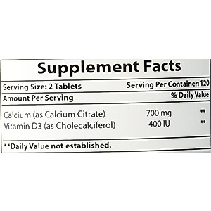 Best Naturals Calcium Citrate with Vitamin D-3 240 Tablets (240 Count (Pack of 1))