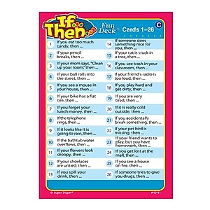 Super Duper Publications | If… Then… Fun Deck | Logical Thinking and Problem Solving Skills Flash Cards | Educational Learning Materials for Children