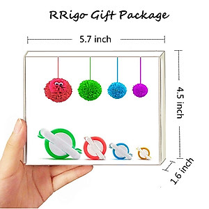 Pom Pom Maker, 4 Sizes Pompom Maker Tool Set for Fluff Ball Weave DIY Wool Yarn Knitting Craft Project for Kids and Adult - RRigo