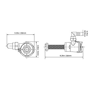 KIMISS Boat Yacht Spare Parts, Pump Baitwell Pump Live Bait Aerator Pump Boat Aerator Pump Cartridge Aerator Boat Yacht Series