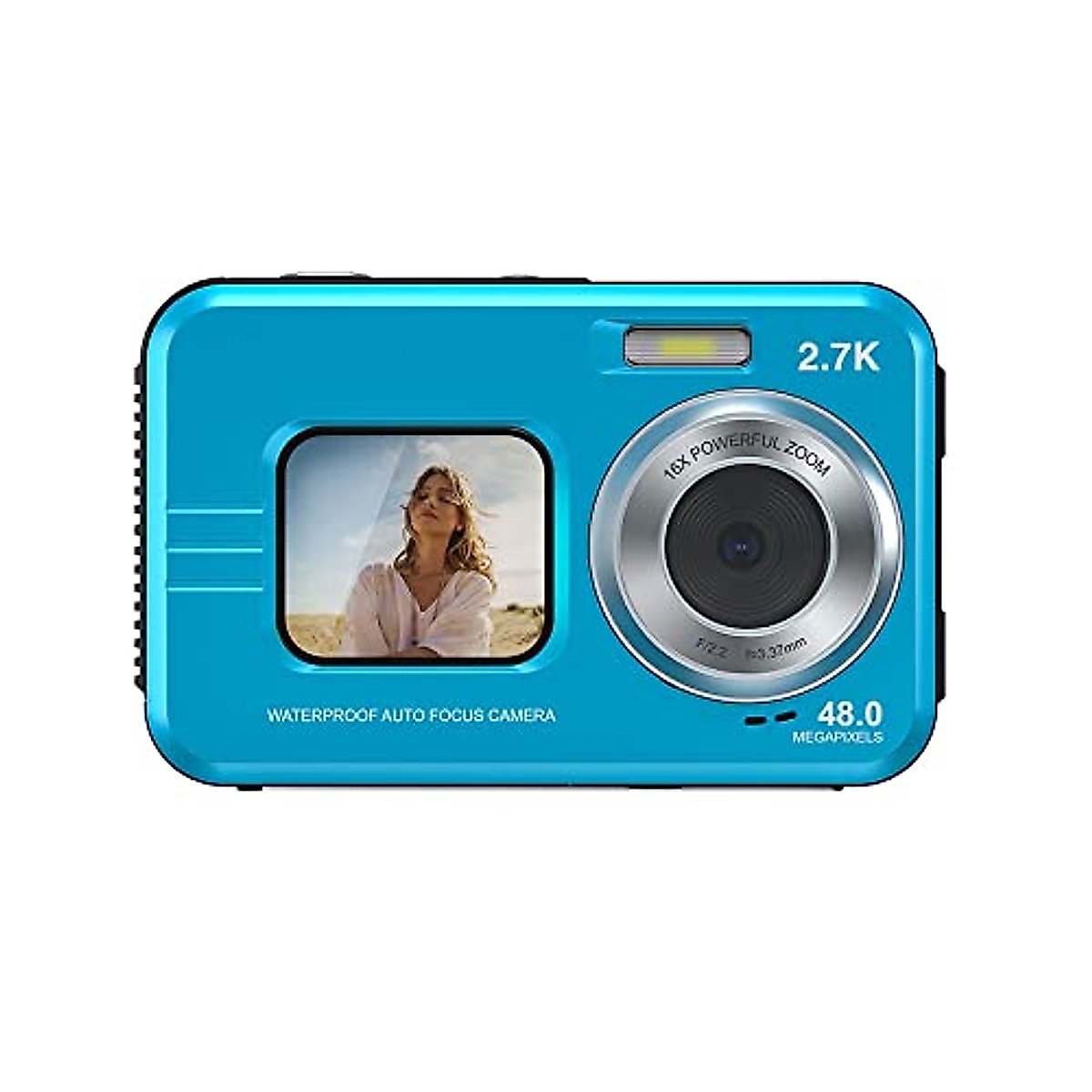 Digital Cameras for Photography Compact Waterproof Action Camera with 2.7K Ultra HD Video, 48MP Frame Grabs, Image Sensor, Live Streaming, Stabilization，Digital Camera Full HD Video Camera (Color : C