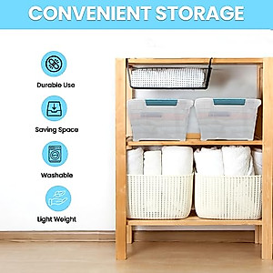 Doloni Storage Bin - 20 Liters - Plastic Storage Container Bin with Secure Lid and Latching Buckles, 12 PACK - Clear, Durable Stackable Nestable Organizing Tote Tub Box Toy General Organization Small