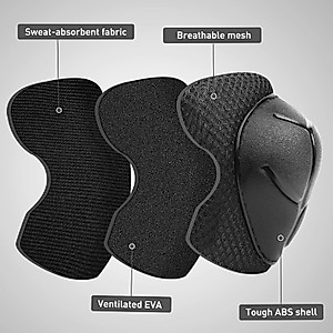 Kid's Protective Gear Set,Roller Skating Skateboard BMX Scooter Cycling Protective Gear Pads (Knee Pads+Elbow Pads+Wrist Pads),(Black)