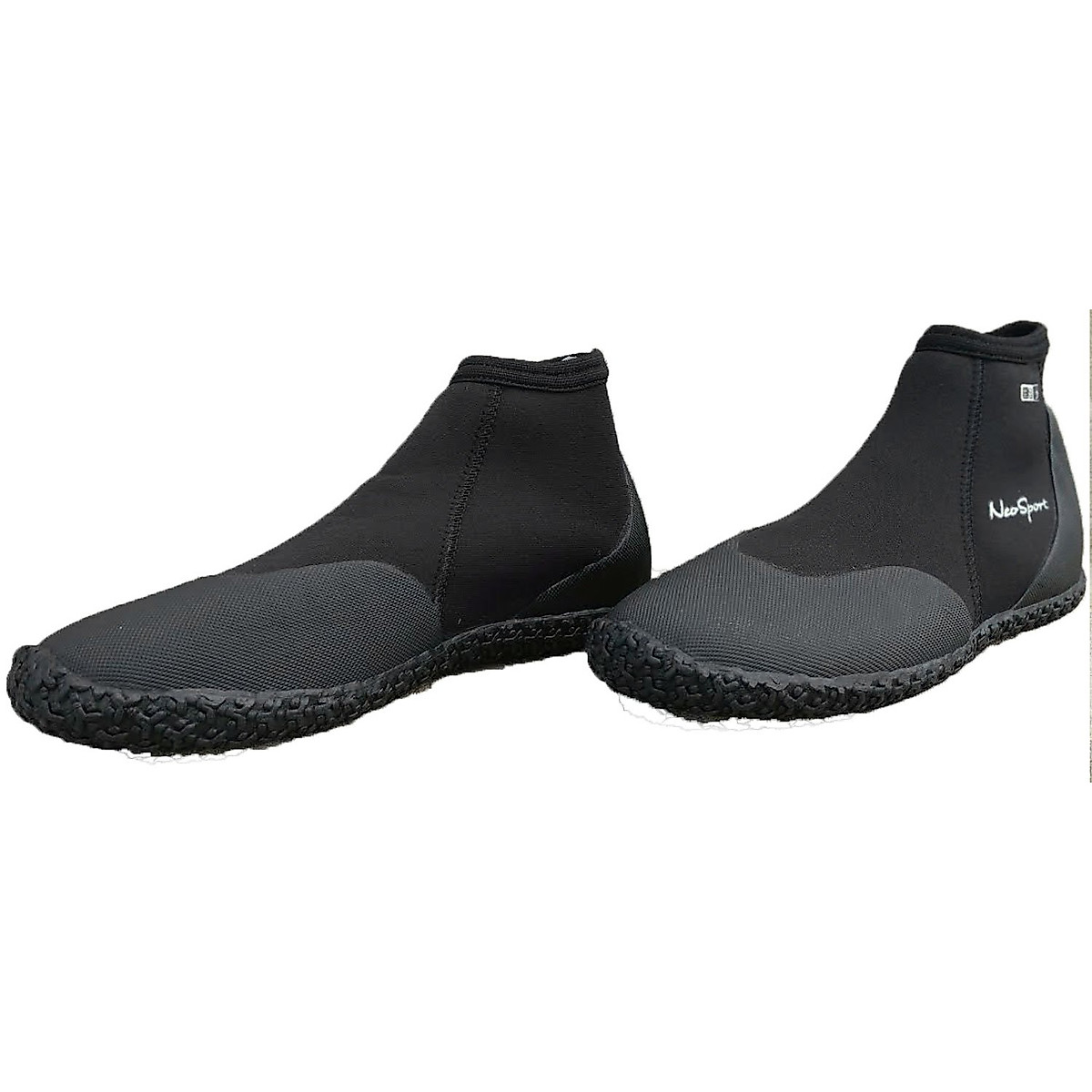 NeoSport Wetsuits Premium Neoprene 3mm Low Top Pull On Boot, Black, 4 - Water Shoes, Surfing & Diving