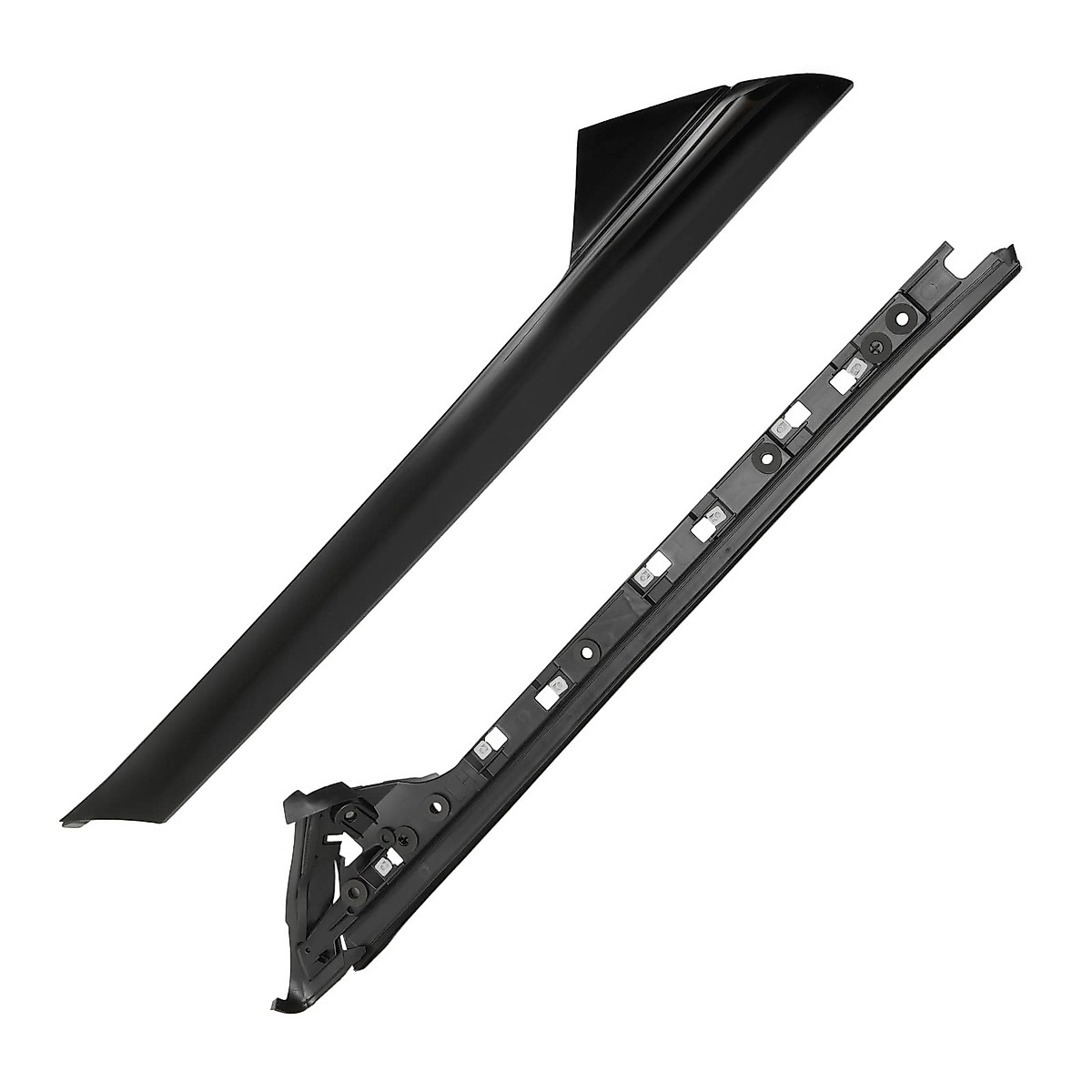 Windshield Trim Molding A-Pillar Set, Compatible with 2011-2019 Ford Explorer, Front Outer & Inner Left Driver, BB5Z7803145AA BB5Z-7803137-AA BB5Z-7803137-AB 926-450 BB5Z-7803145-AA Window Accessories