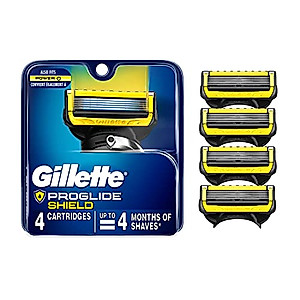 Gillette ProGlide Shield Mens Razor Blade Refills, 4 Count, Shields Against Skin Irritation