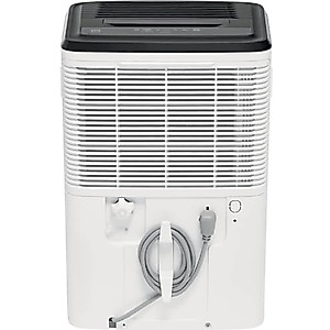 Frigidaire 35 Pint Dehumidifier, 3,000 Square Foot Coverage, 1.7 Gallon Bucket Capacity, Continuous Drain Option