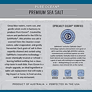 SaltWorks Pure Ocean Sea Salt, Coarse Grain, 5 Pound Bag