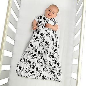 Lambs & Ivy Disney Baby Minnie Mouse Cotton Wearable Blanket for Safe Sleep