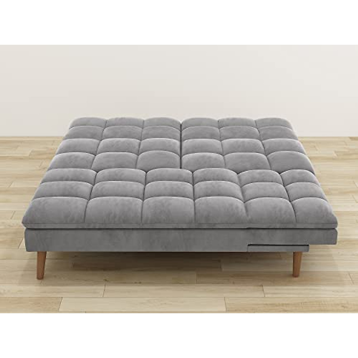 Gold Sparrow Bovey Convertible Sofa Bed Sectional, Fog