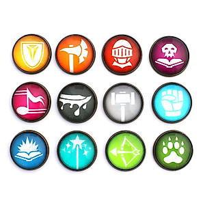 D&D and TRPG Token Set for Dungeons and Dragons (Player Classes)