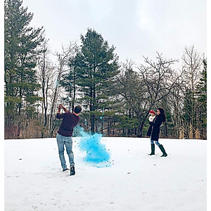 Winsharp Gender Reveal Golf Balls Exploding Golf Ball Set - 2 Balls - 1 Pink & Blue Plus Golf Tees and 20 Pink and 20 Blue Baby Gender Voting Stickers Gender Reveal Decoration Ideas Golf Theme