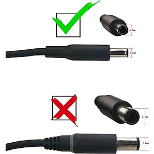 Dell Inspiron Laptop Charger Genuine 65W watt 4.5mm tip AC Power Adapter for Inspiron 13 14 15 3000 5000 7000 Series 5558 5755 3147 7348-2in1 5555 5559 0G6j41 0MGJN with Power Cord
