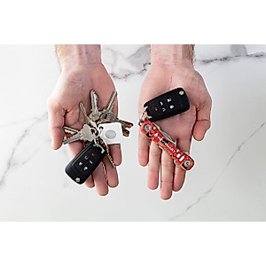 KeySmart Pro - Key Holder w Tile Smart Technology Bluetooth Tracker - w Bottle Opener (up to 14 Keys, Star Trek The Next Generation)
