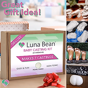Luna Bean Deluxe 3D Prints Baby Casting Kit (Pearl)