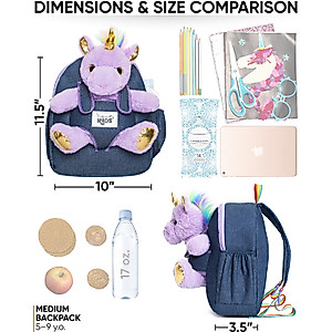 Naturally KIDS Purple Unicorn Toys for Girls Age 4-6, Gifts for 5 Year Old Girls, Gifts for 4 Year Old Girl, 4 Year Old Girl Birthday Gift, Toddler Unicorn Backpack