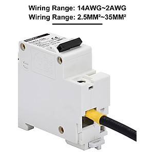 DIHOOL Miniature Circuit Breaker 120 Amp dc solar disconnect switch 12-240V for PV Solar, UPS, RV Battery, DIN Rail Mount, Overload Protection, AC DC universal