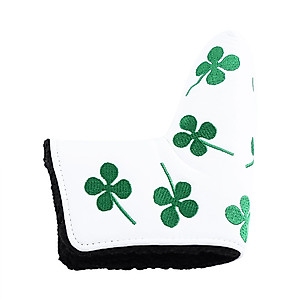 VGEBY Putter Head Cover, Putter Boote Head Covers Putter Headcover for All Brands Blade(White) Stuff Blade Putter Cover