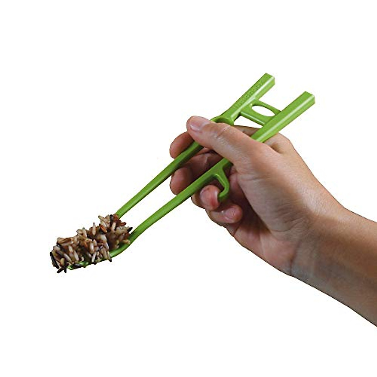 fusionstix, the reusable, BPA free, dishwasher safe, fork chopstick combo utensil flatware for home kitchen, camping, backpacking, picnics, outdoor activities, or eating on the go (Watermelon)