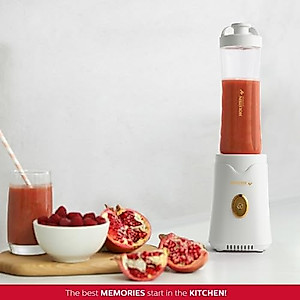 Holstein Housewares Personal Blender - Creamily Smooth Shakes and Smoothies, BPA-Free 20oz To-Go Cups, Golden Elegance Design, 250W