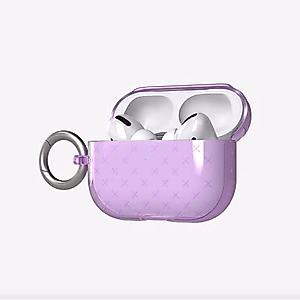 tech21 Evo Check for AirPods Pro - Plant-Based Case with Germ Fighting Antimicrobial Properties and 12 ft Drop Protection - Orchid