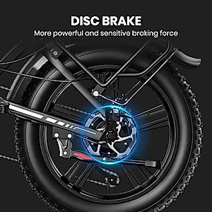 AMYET EB20 Electric Bike for Adults 1000W/ Peak 1500W Motor 48V/13AH Removable LG Battery Folding EBike Dual Shock Absorber Suspension 20''Fat Tire Ebike Electric Bike (Black)