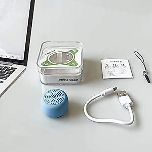 LEICEX Tiny Bluetooth Speaker, Travel Small Speakers Bluetooth Wireless Pillow Perfect for Travel Outdoor Sound (Blue)