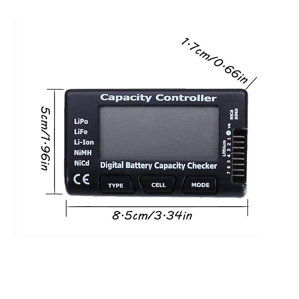 FLY RC Cellmeter 7 Digital Battery Capacity Checker Controller Tester Voltage Tester for LiPo Li-ion NiMH Nicd Battery