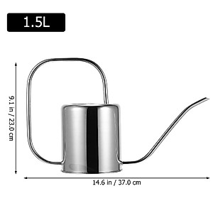 Cabilock Watering Can Flower Watering Pot Spout Watering Kettle Flower Gardening Tool Kids Metal Water Bottles Plant Potted Kettle Antique Child Galvanized Stainless Steel Garden Supplies