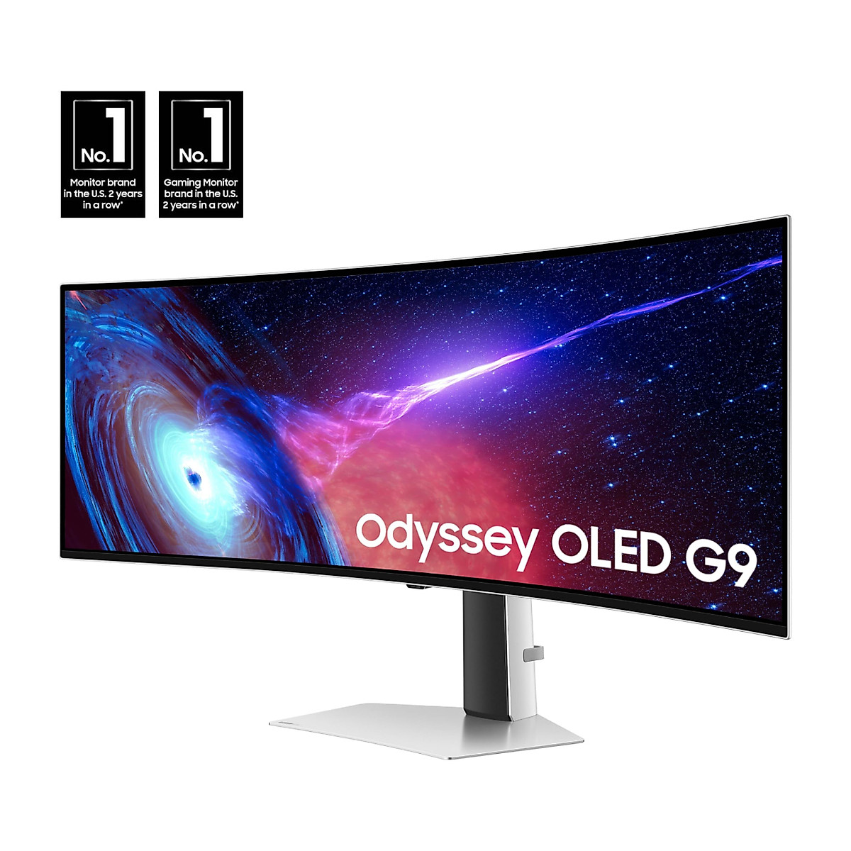 SAMSUNG 49" Odyssey QD-OLED (G93SC) Series Curved Gaming Monitor, 240Hz, 0.03ms,Dual QHD,DisplayHDR True Black 400,AMD FreeSync Premium Pro,Height Adjustable Stand,3 Year Warranty,LS49CG932SNXZA