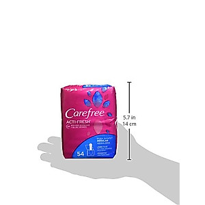 Carefree Body Shape Pant Liners, Regular, Multicolor Unscented 54 Count (Pack of 1)