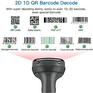 Zebra DS2278 Series Cordless Handheld Standard Range Area Imager Kit with Presentation Cradle and USB Kit, Black, 5 Pack