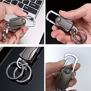 gsiollvderbarley key chain,keychain clip,Universal Key Fob Keychain Holder for Men and Women,360 Degree Rotatable,Bottle Opener,Carabiner Car Key Chains.