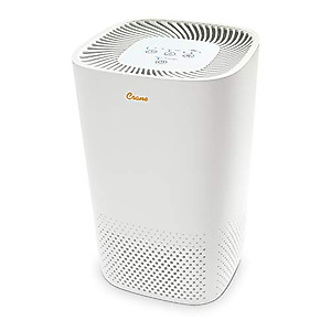 Crane Air Purifier with True HEPA Filter, Germicidal UV Light, 250 Sq Feet Coverage, Timer Function, Sleep Mode, Washable Particle Filter, EE-5067